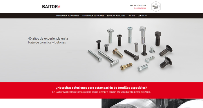 Nueva web para Baitor | Xare Sistemas